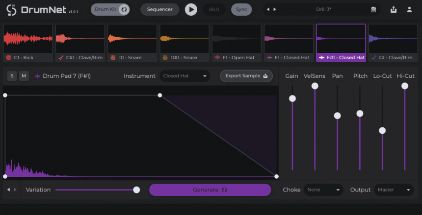 DrumNet, una caja de ritmos gratuita que genera infinitas muestras mediante IA | Hispasonic